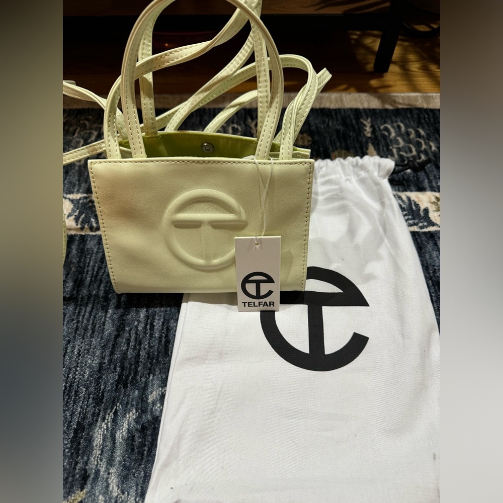 Telfar small shopper tote in Glue! NWT - Gem